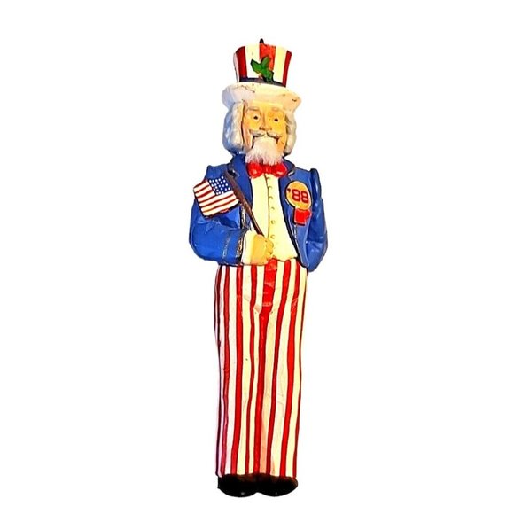 Hallmark | Holiday | 988 Uncle Sam Nutcracker Ornament Mouth Opens ...